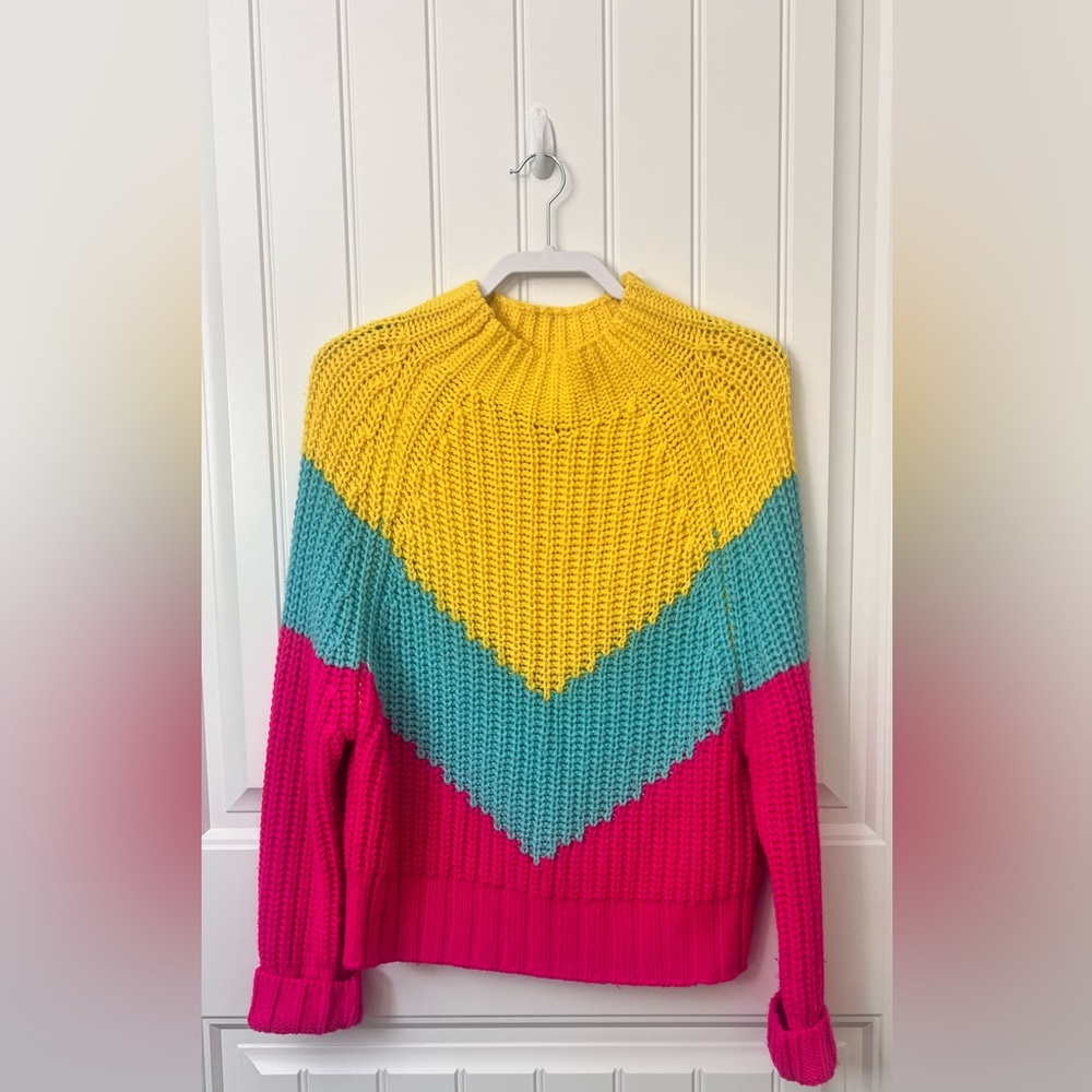 Essentiel Antwerp Oversized, Tri-Color Sweater - Size… - Gem